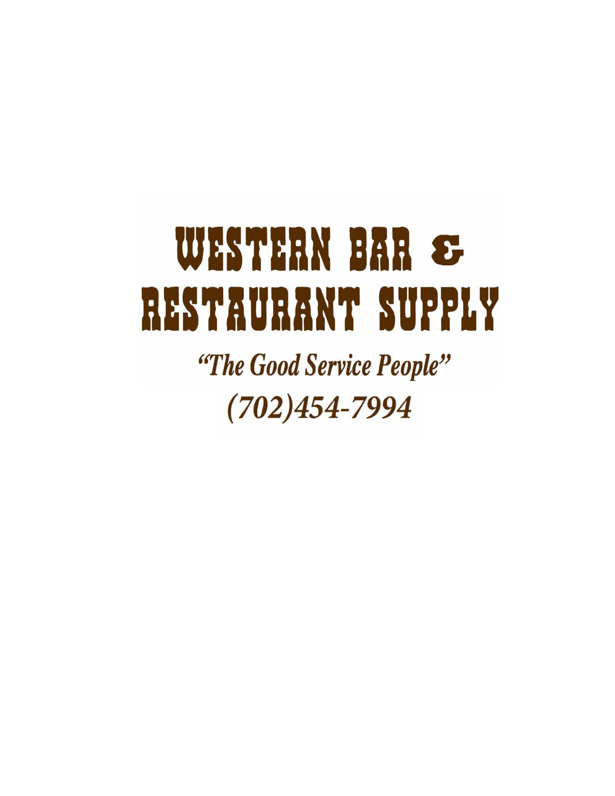 Western Bar Catalog