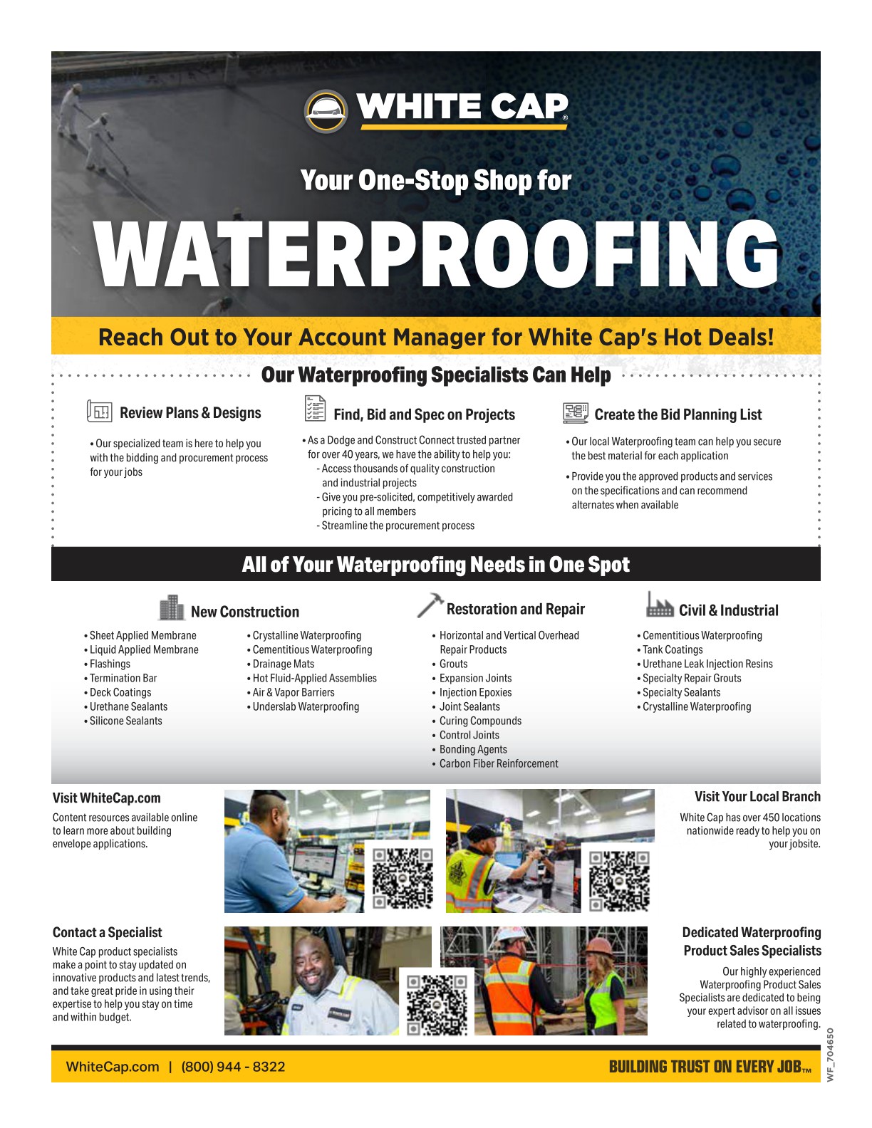 Waterproofing Trade-Specific Line Card