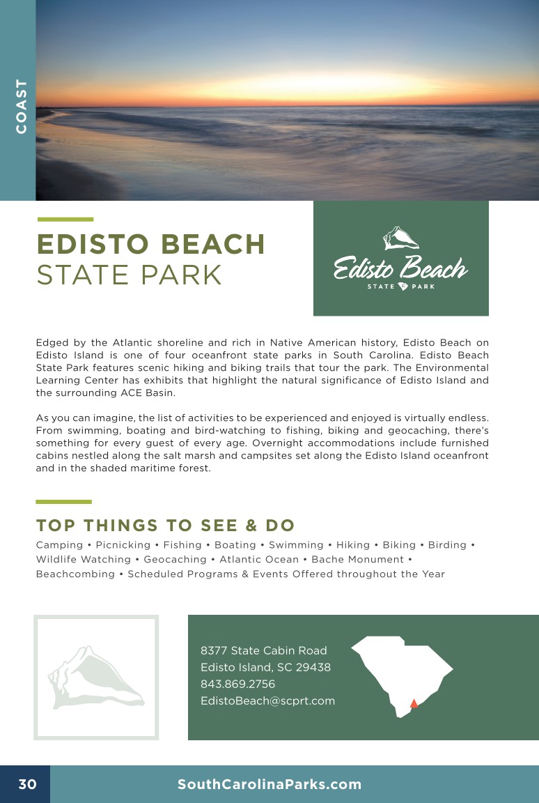 South Carolina State Parks Guide