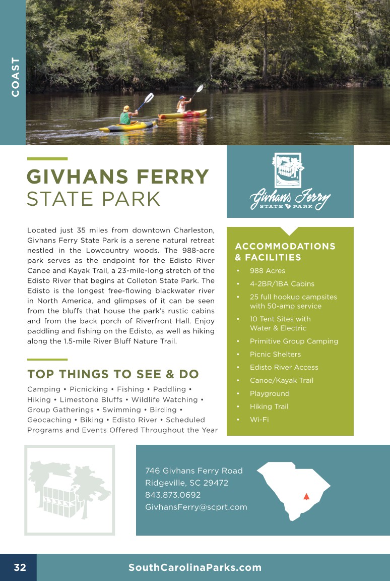 South Carolina State Parks Guide