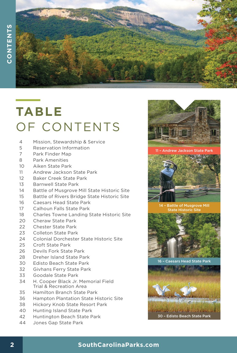 South Carolina State Parks Guide