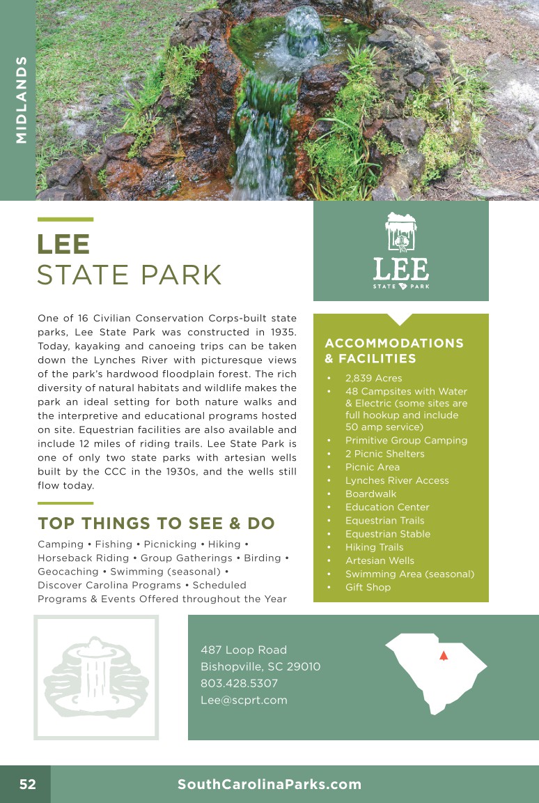 South Carolina State Parks Guide