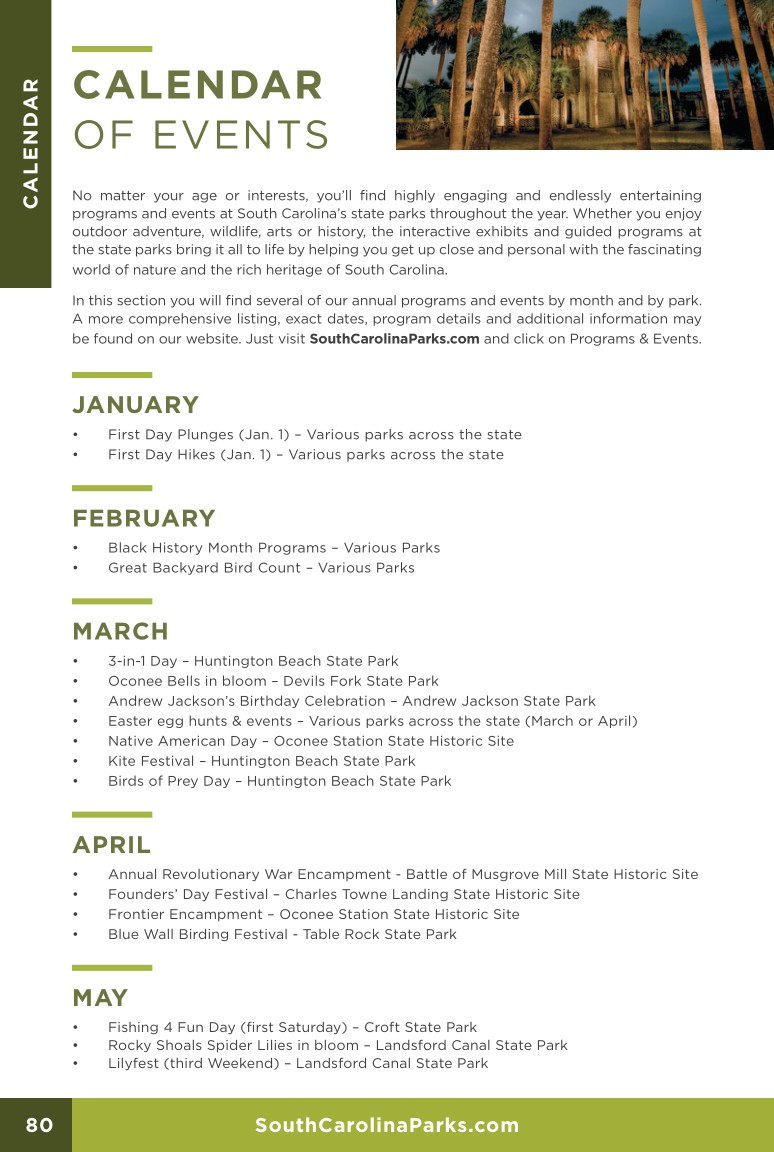 South Carolina State Parks Guide