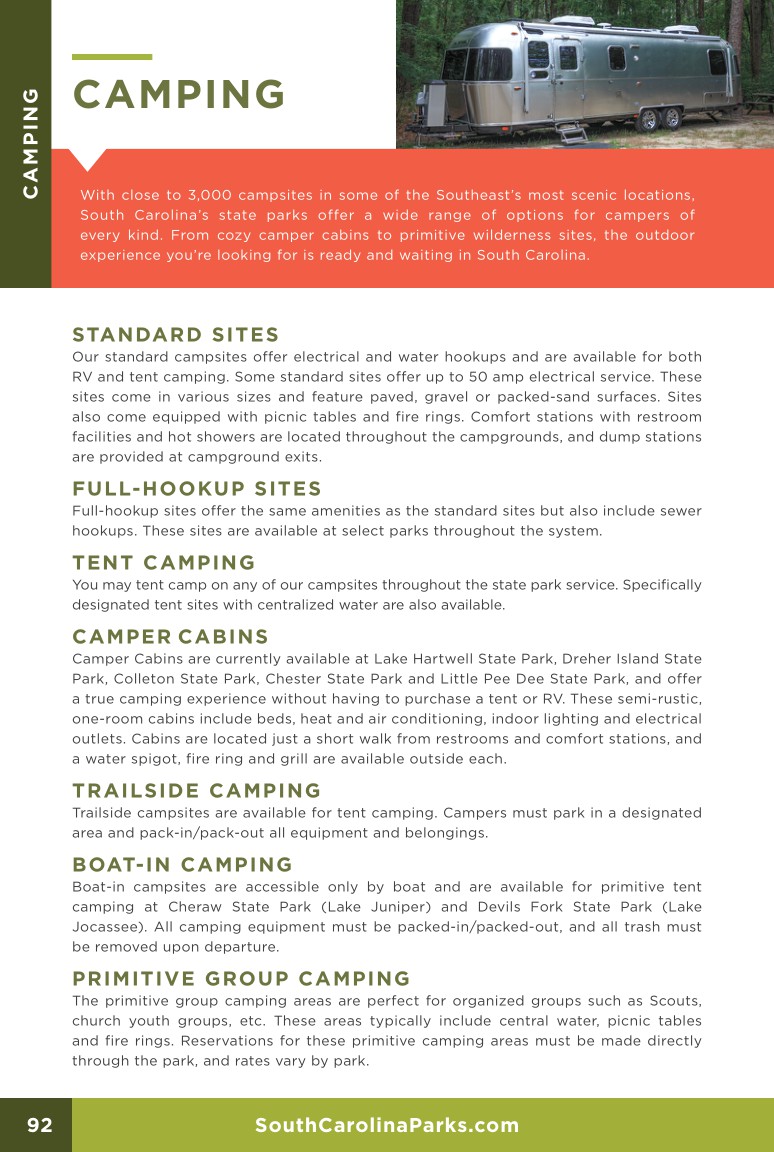 South Carolina State Parks Guide